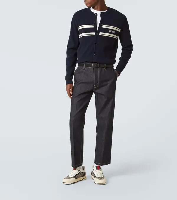 Gucci Re-web Leather Sneakers