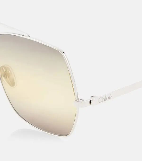 Chloé Aly Square Sunglasses
