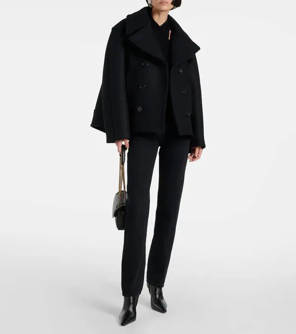 Saint Laurent Ashley 90 Leather Booties