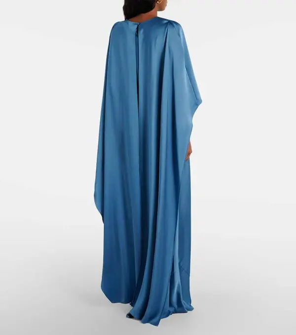 Simkhai Izel Caped Gown - Blue