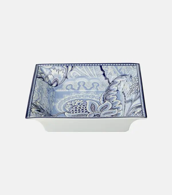 Etro Bloom Porcelain Decorative Tray - Blue
