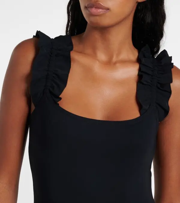 KARLA COLLETTO Willow Ruffled One Piece Swimsuit - Black