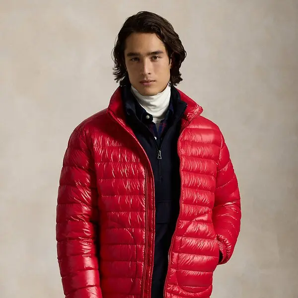 Ralph Lauren The Stewart Glossed Down Jacket - Rl 2000 Red Glossy