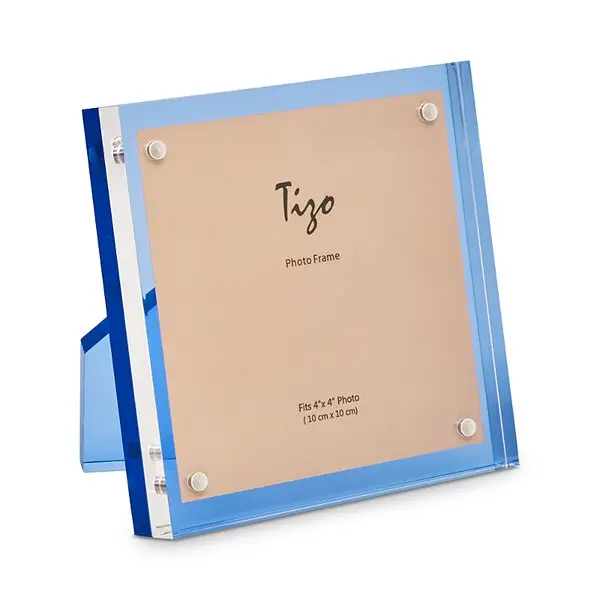 TIZO Lucite Small Square Frame - Blue