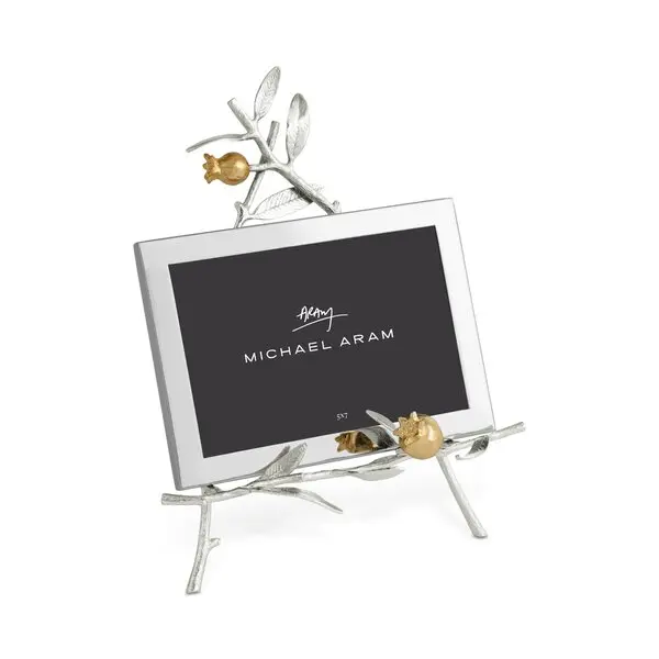 Michael Aram Pomegranate Silver & Gold Easel Frame - No Color