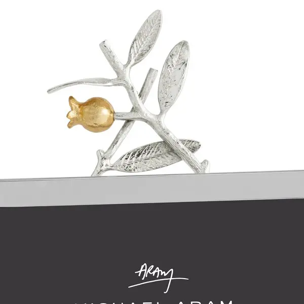 Michael Aram Pomegranate Silver & Gold Easel Frame - No Color