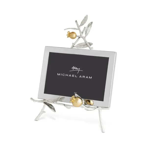 Michael Aram Pomegranate Silver & Gold Easel Frame - No Color