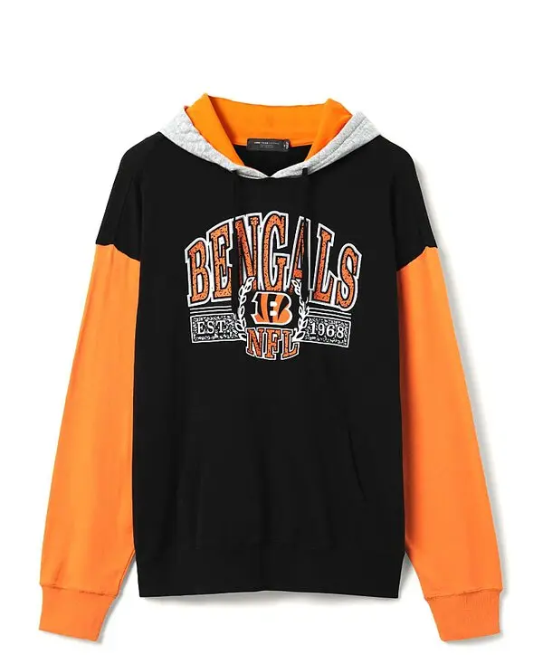 Junk Food Clothing Nfl Cincinnati Bengals Hoodie - Midnight/orange/heather Grey