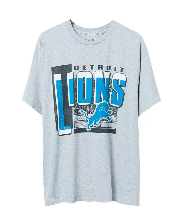 Junk Food Clothing Nfl Detroit Lions Complete Tee - Heather Gray