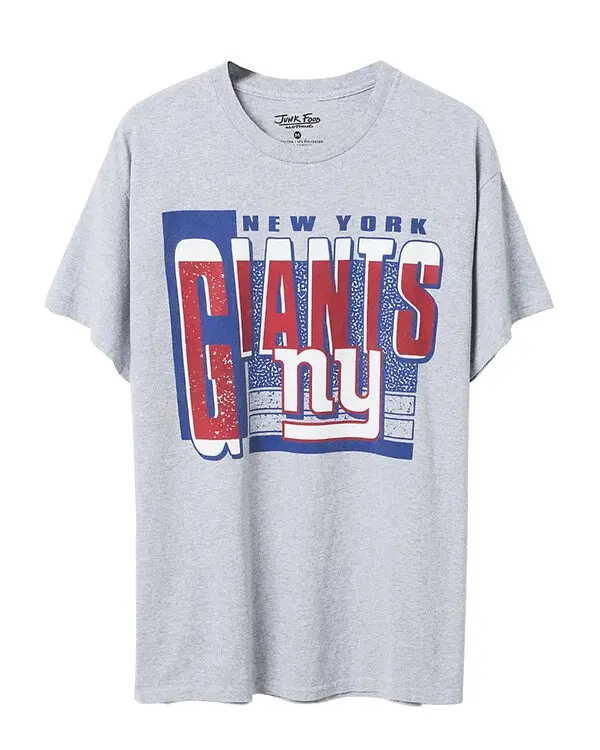 Junk Food Clothing Nfl New York Giants Complete Tee - Heather Gray