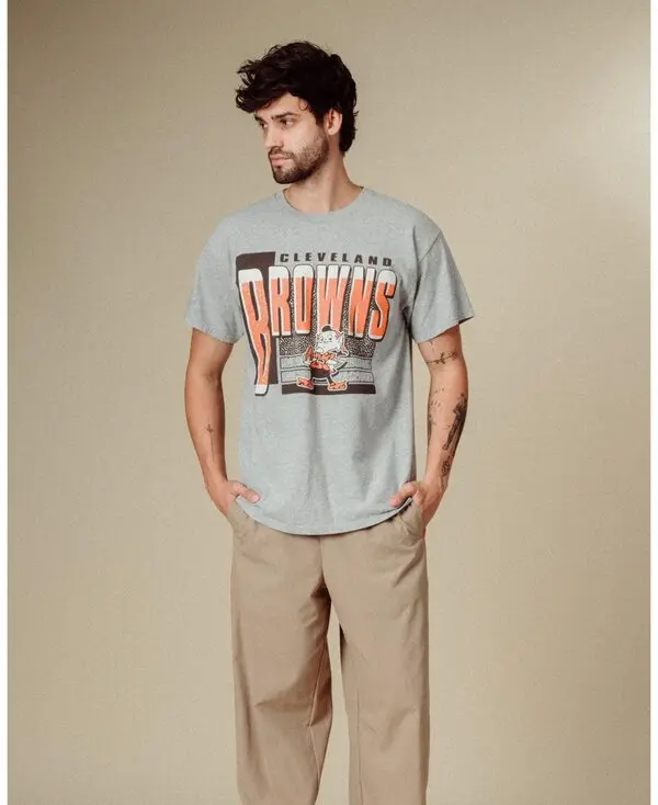 Junk Food Clothing Nfl Cleveland Browns Complete Tee - Heather Gray