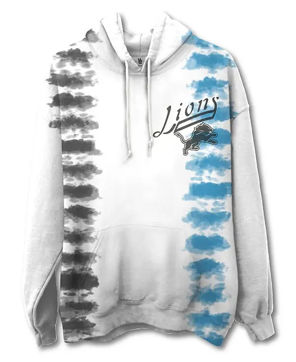 Junk Food Clothing Nfl Detroit Lions Hoodie - Tie Dye