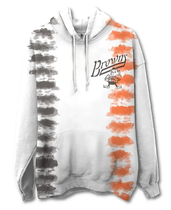 Junk Food Clothing Nfl Cleveland Browns Stitch Hoodie - Tie Dye