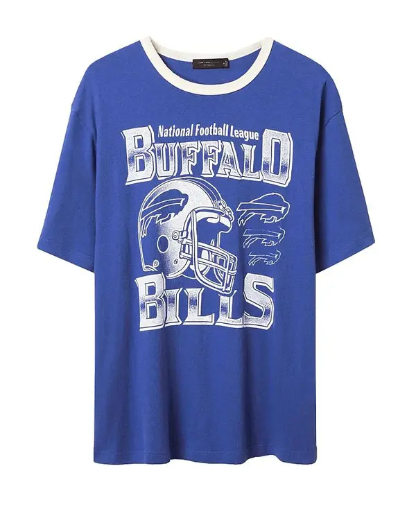 Junk Food Clothing Nfl Buffalo Bills Oversized Ringer Tee - Liberty