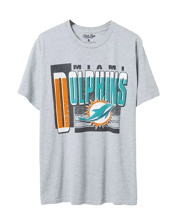 Junk Food Clothing Nfl Miami Dolphins Complete Tee - Heather Gray