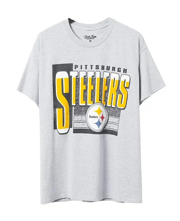Junk Food Clothing Nfl Pittsburgh Steelers Complete Tee - Heather Gray