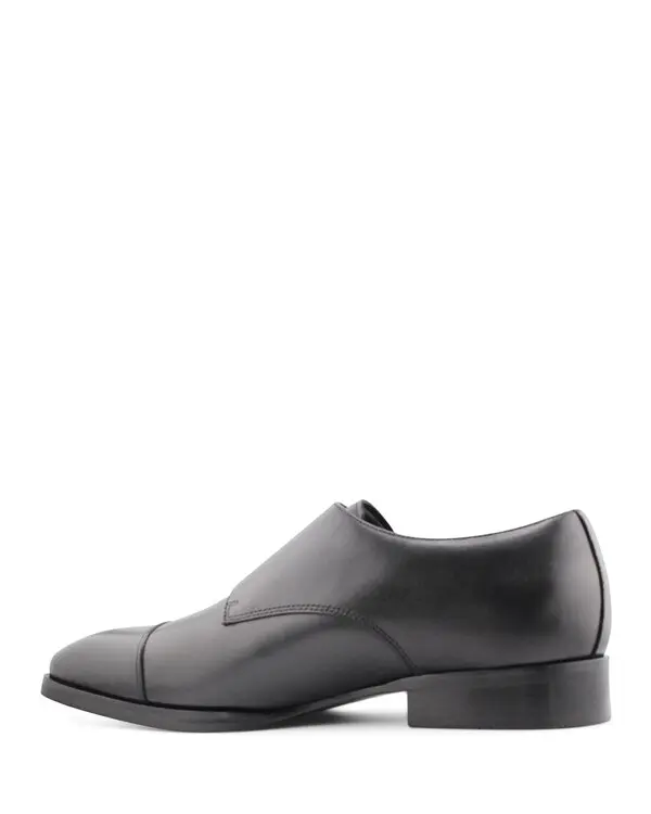 Gordon Rush Brayden Double Buckle Monk Strap Cap Toe Dress Shoes - Black