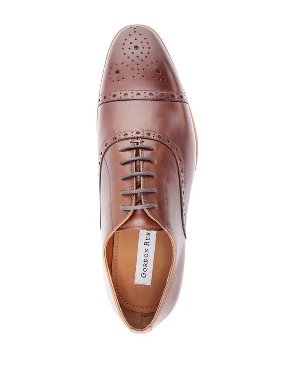 Gordon Rush Bennett Cap Toe Oxford Dress Shoes - Brandy | Editorialist