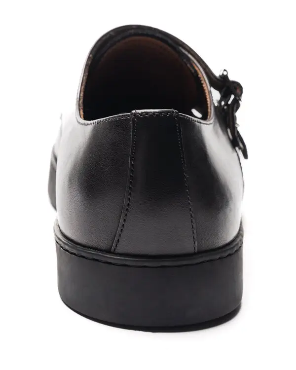 Bruno Magli Palestro Hybrid Double Buckle Monk Strap Shoes - Black