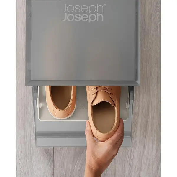 JOSEPH JOSEPH Shoecase Premium Shoe Storage Box, 2 Pack