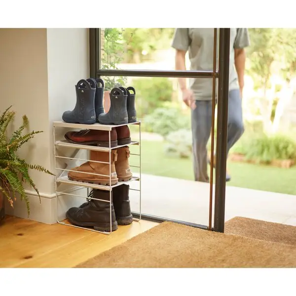 JOSEPH JOSEPH Level Adjustable Shoe Rack, Stores 4 Pairs