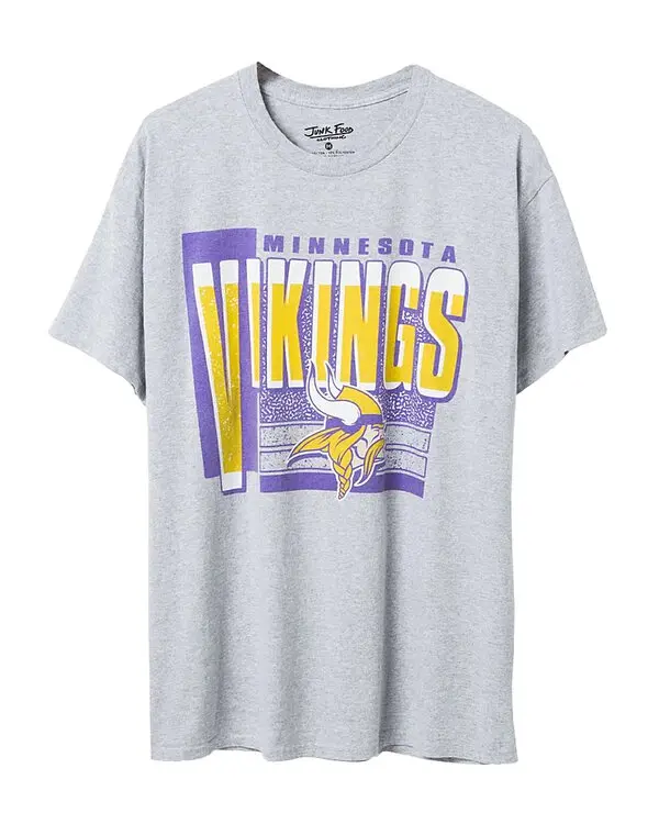 Junk Food Clothing Nfl Minnesota Vikings Complete Tee - Heather Gray