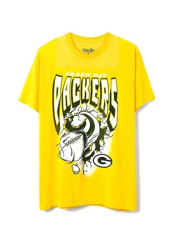 Junk Food Clothing Nfl Green Bay Packers Breakthrough Flea Market Tee - Yellow