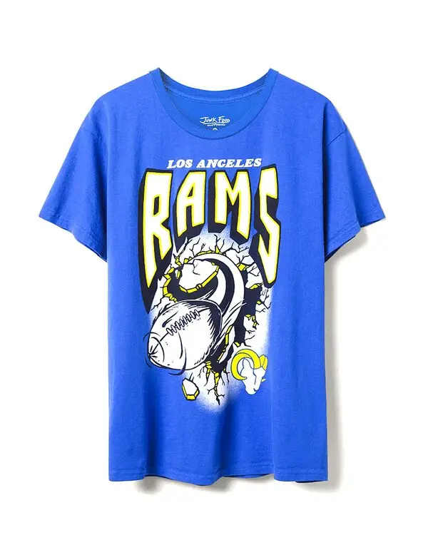 Junk Food Clothing Nfl Los Angeles Rams Breakthrough Flea Market Tee - Royal
