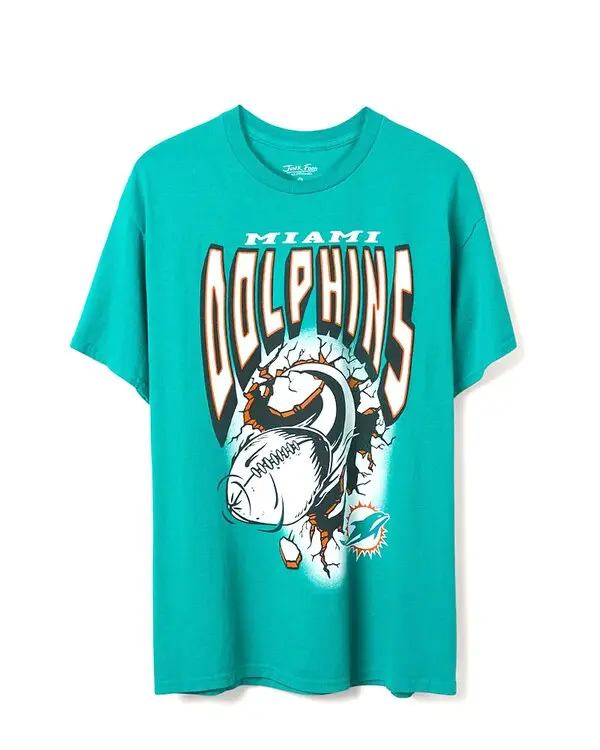 Junk Food Clothing Nfl Miami Dolphins Breakthrough Flea Market Tee - Teal