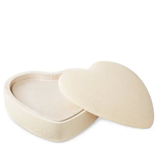 Aerin Shagreen Heart Jewelry Box