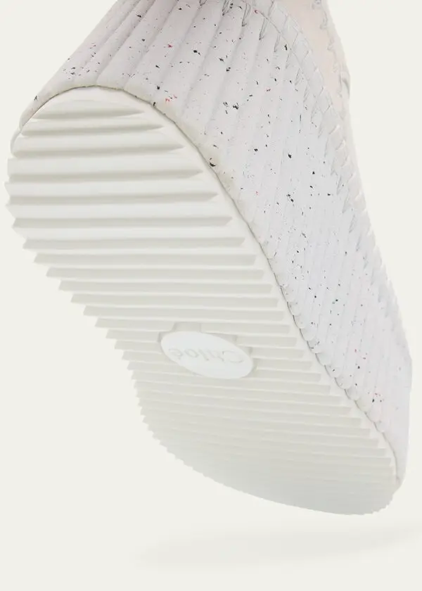 Chloé Nama Platform Sneakers - White
