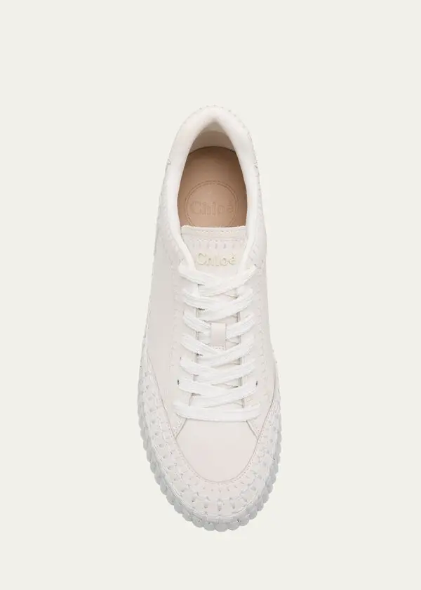 Chloé Nama Platform Sneakers - White