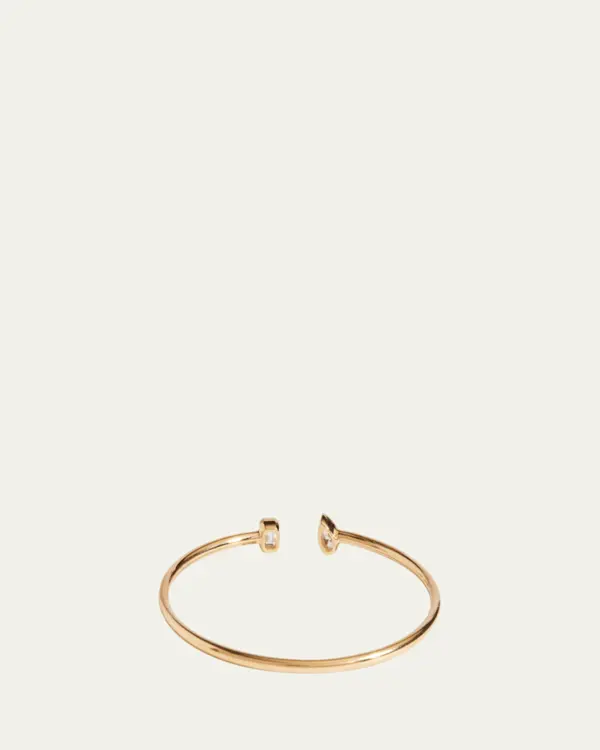 KENDALL ROW Lablove 14k Lab Diamond Cuff Bracelet