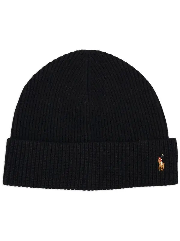 Ralph Lauren Polo Pony Beanie - Black