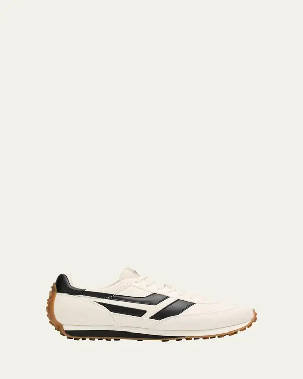 TOM FORD Mick Tech Fabric And Suede Sneakers - White/black