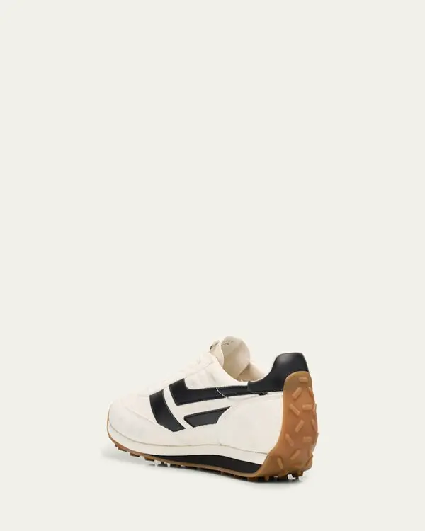 TOM FORD Mick Tech Fabric And Suede Sneakers - White/black