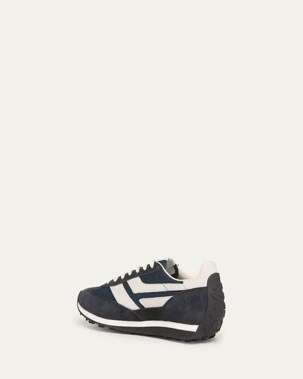 TOM FORD Mick Tech Fabric And Suede Sneakers - White/black