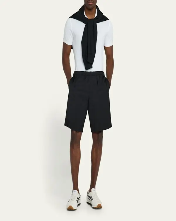 TOM FORD Mick Tech Fabric And Suede Sneakers - White/black