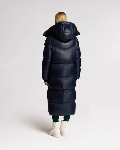 ALPENHAUS Meribel Maxi Quilted Puffer Coat - Midnight