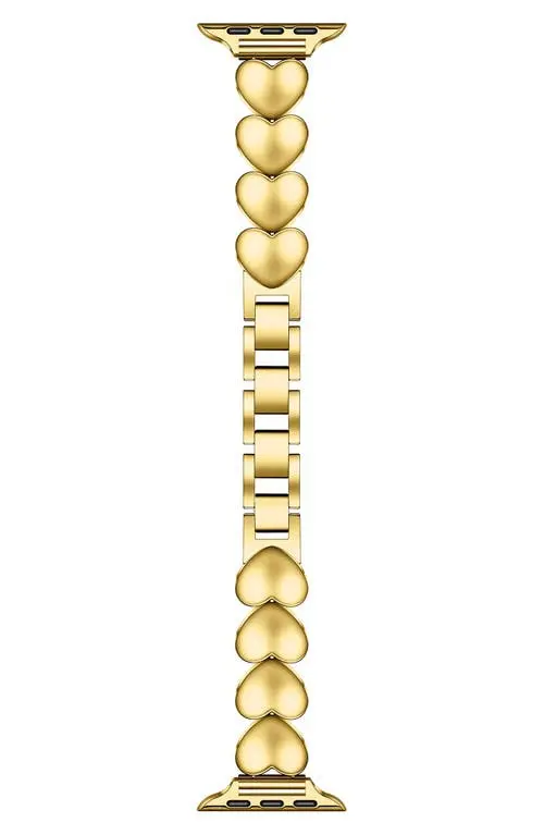 POSH TECH Aphrodite Heart Link Apple Watch Bracelet - Gold
