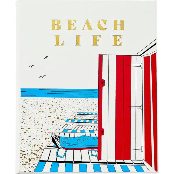 GRAPHIC IMAGE Beach Life Leather Coffee Table Book - Ivory