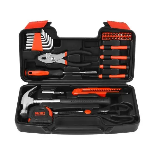 PURSONIC Handy Solutions 39-piece Household Tool Kit - Black
