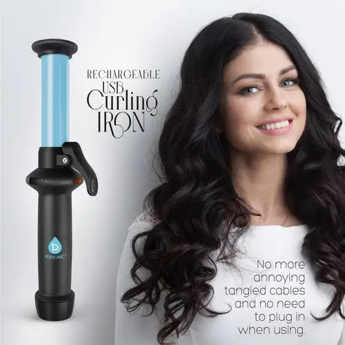 PURSONIC Usb Rechargeable Mini Curling Iron