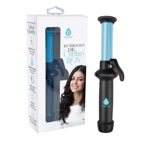 PURSONIC Usb Rechargeable Mini Curling Iron