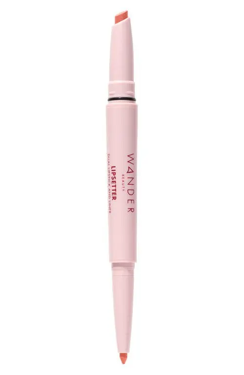 WANDER BEAUTY Lipsetter Dual Lipstick & Liner - Ticket To Tawny