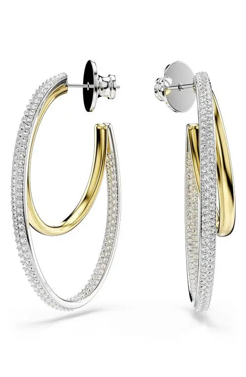 SWAROVSKI Hyperbole Hoop Earrings - Silver