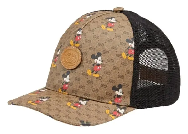 Gucci X Disney Mickey Mouse Print Trucker Hat - Brown