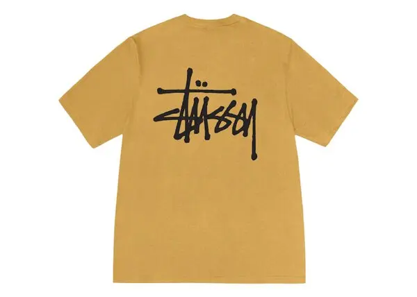 StÜssy Basic Logo T-shirt - Curry