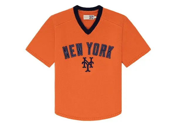 Aimé Leon Dore X New York Mets Short Sleeve Knit Sweater