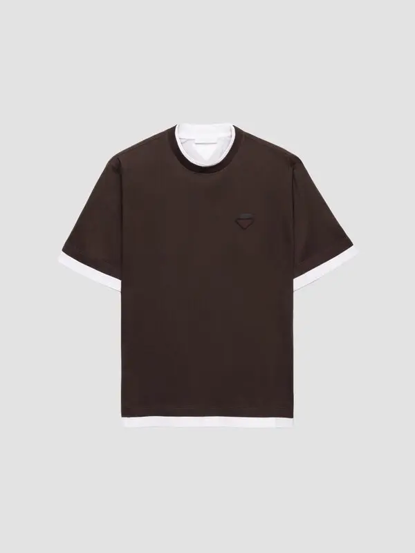 Prada Cotton T-shirt - Brown